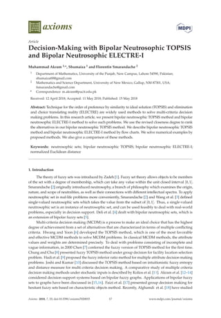 Neutrosophic multi criteria_decision_mak | PDF | Physics | Science