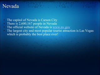 US State Presentation | PPT
