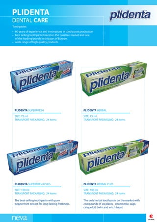 Neva product portfolio 2016 | PDF