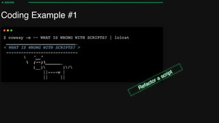 Python Summit 2022: Never Write Scripts Again | PPT