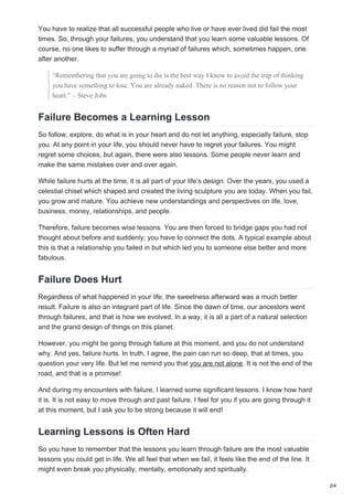 Never a failure always a lesson | PDF