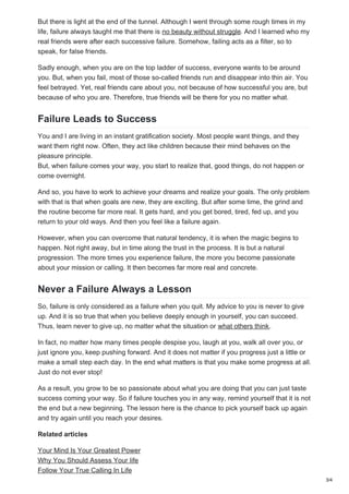 Never a failure always a lesson | PDF