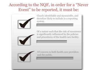 Never event pp | PDF