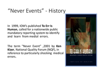 Never events - anesthesia | PPTX