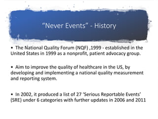 Never events - anesthesia | PPTX