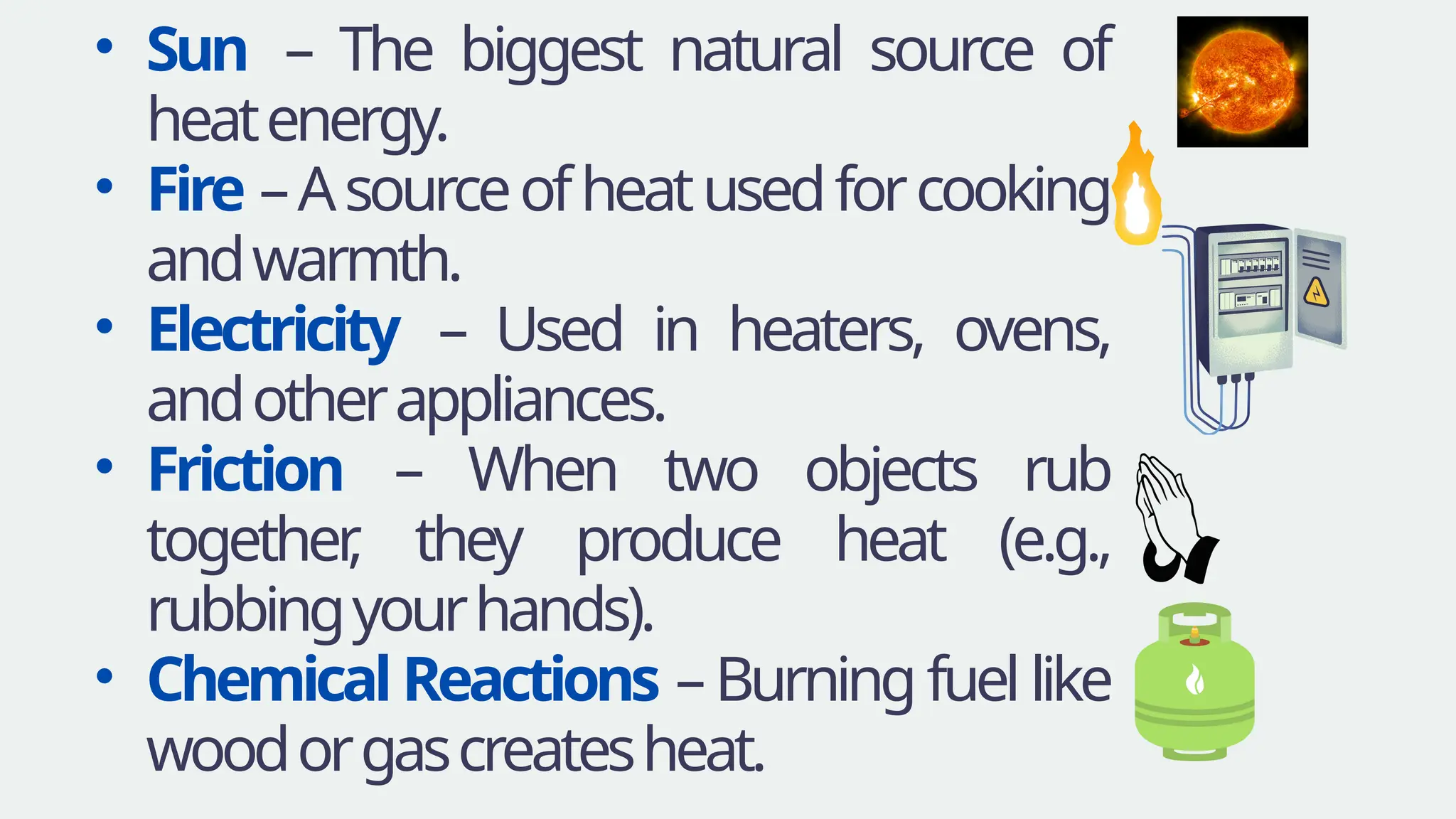 Energy- light and heat Elementary 3rd grade presentation | PPTX