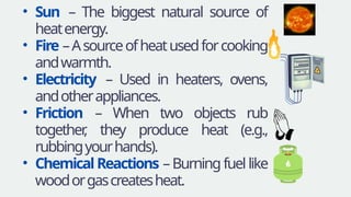 Energy- light and heat Elementary 3rd grade presentation | PPTX