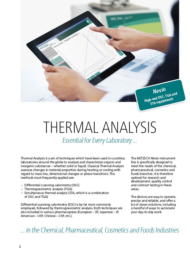 NETZSCH Nevio Instrument Series for THERMAL ANALYSIS | PDF