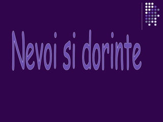 Nevoi si dorinte | PPT