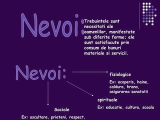 Nevoi si dorinte | PPT