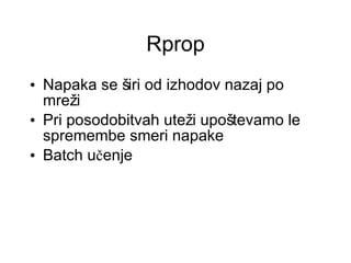 Nevronske mreže | PPT