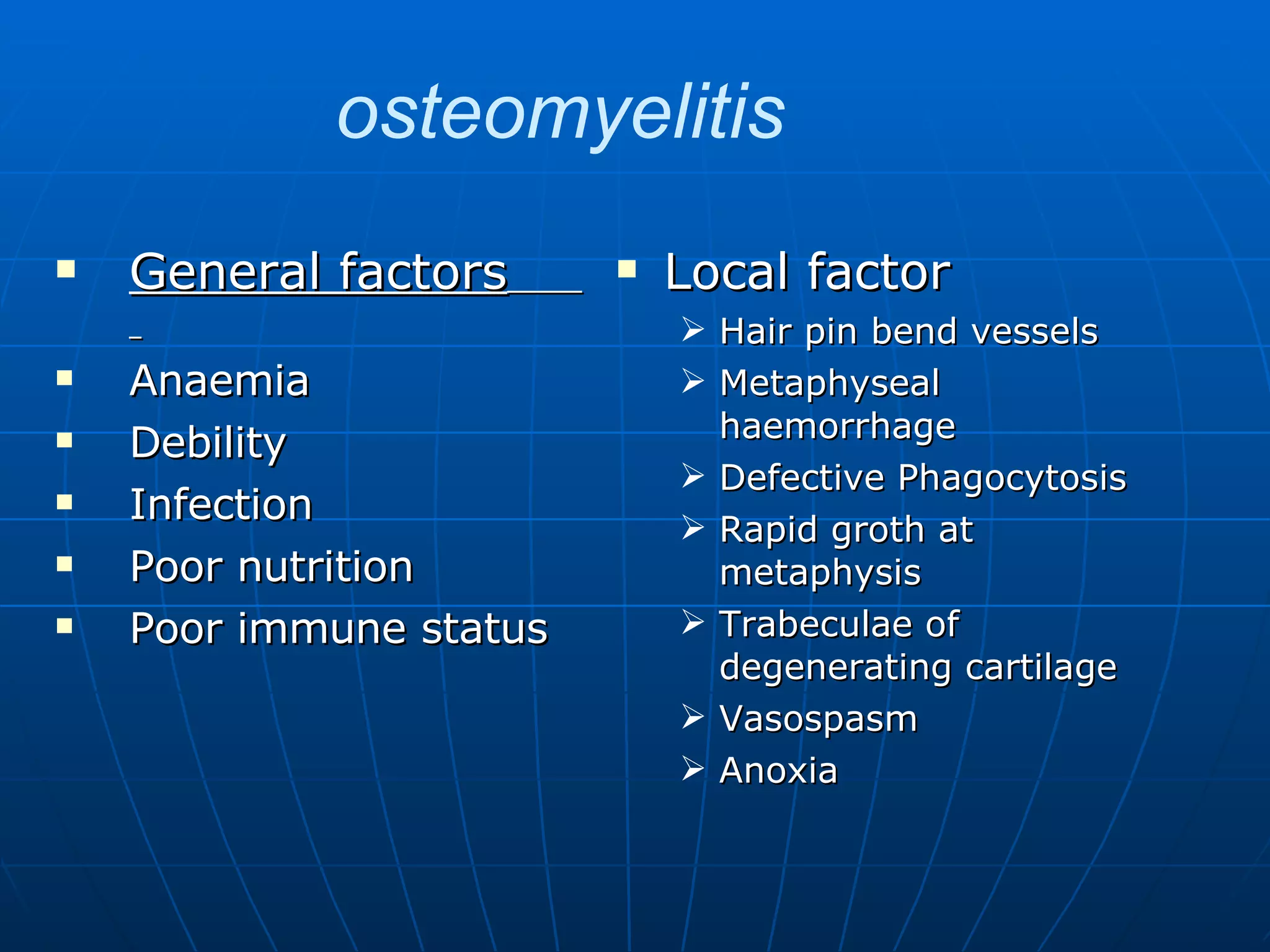 osteomylitis | PPT | Bone and Joint Conditions | Diseases and Conditions