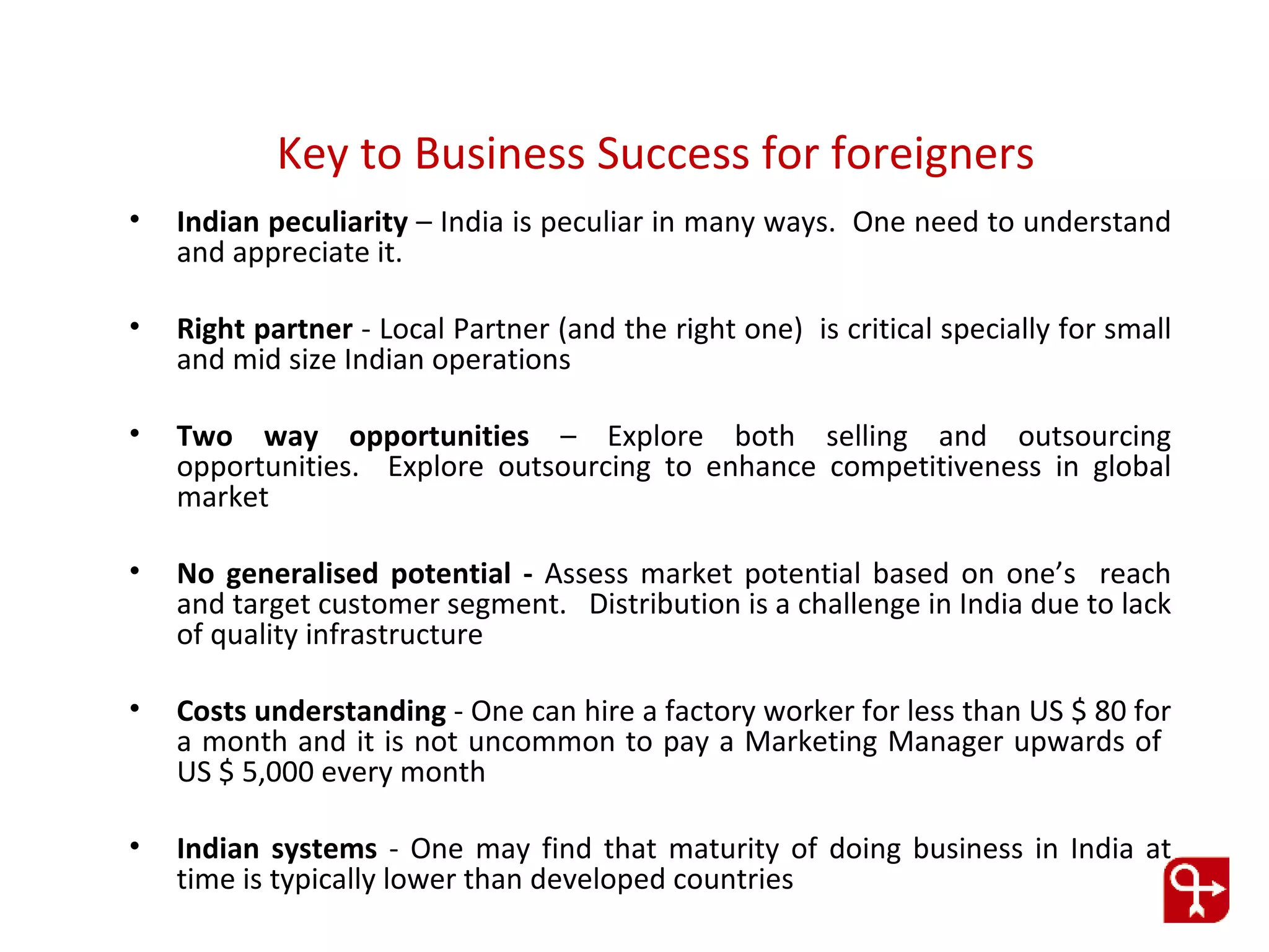 India Entry Options | PPT