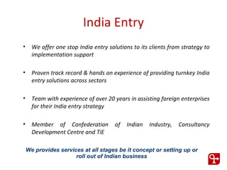 India Entry Options | PPT