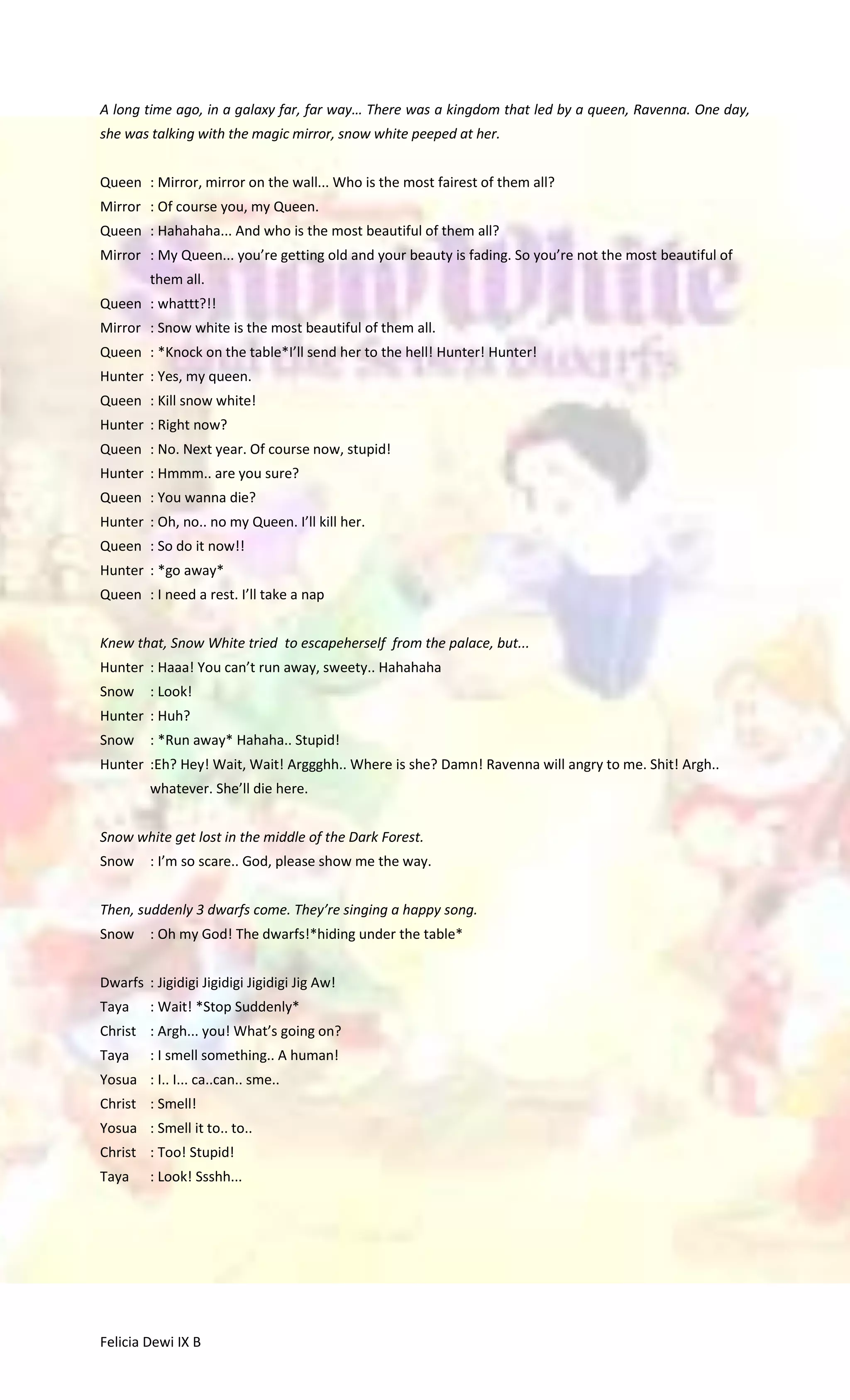 Snow White (Drama) | DOCX