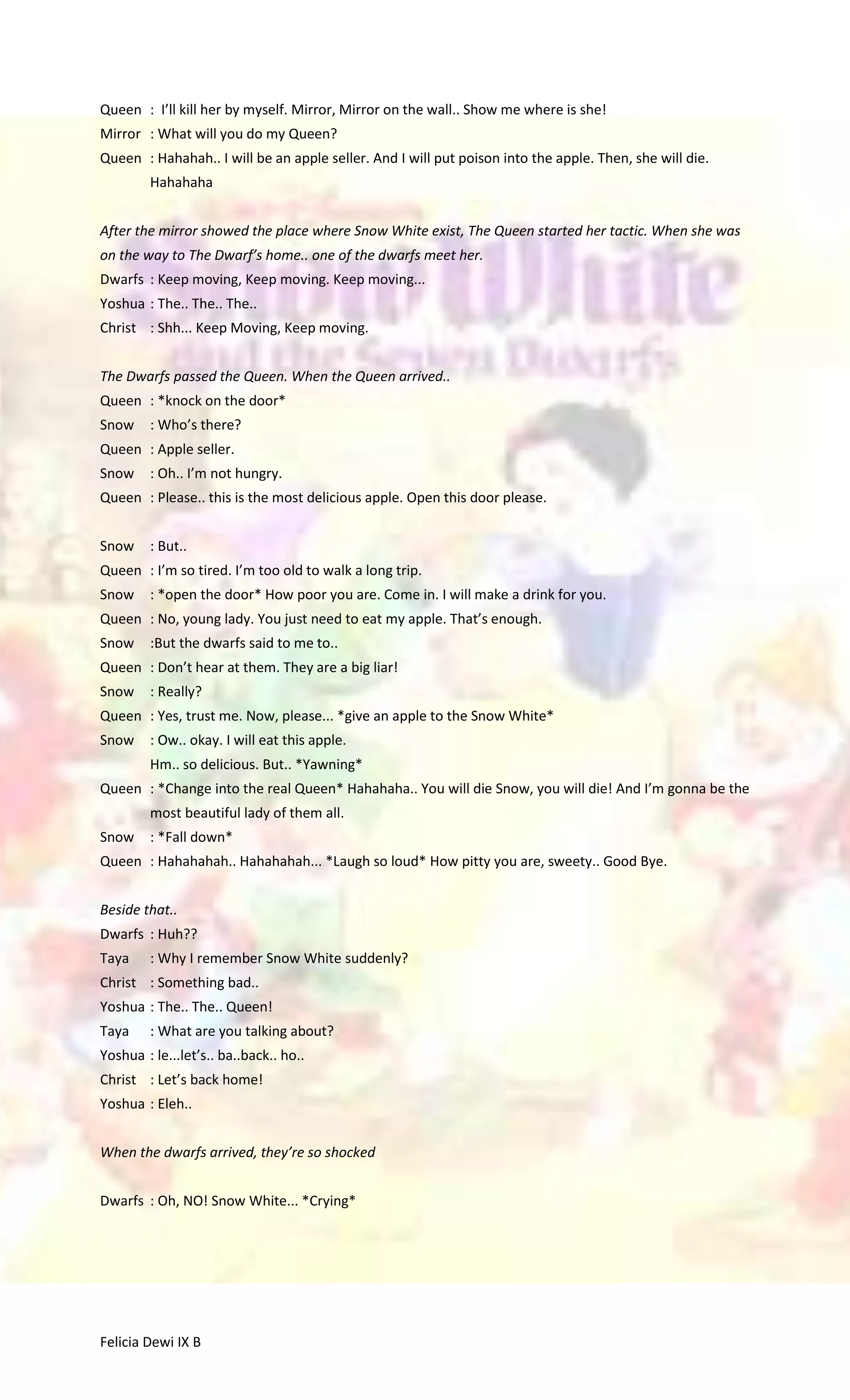 Snow White (Drama) | DOCX