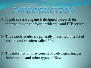 Search Engine | PPT
