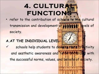 Multiple Functions of School | PPT