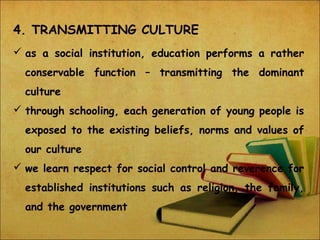 Multiple Functions of School | PPT