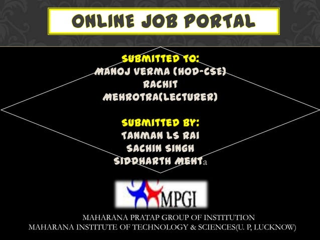 Java Online Job Portal Presentation | PPTX
