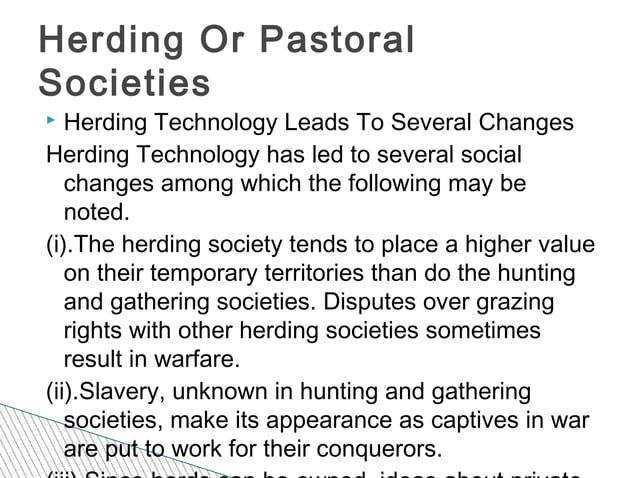 Types Of Societies | PPT