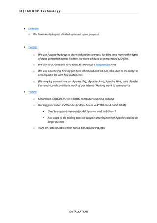 Big data processing using - Hadoop Technology | PDF