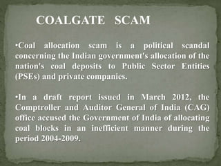 Scam in india | PPTX