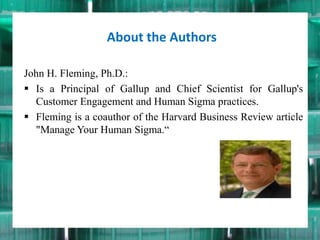 Presentation on Manage Your Human Sigma Article | PPTX