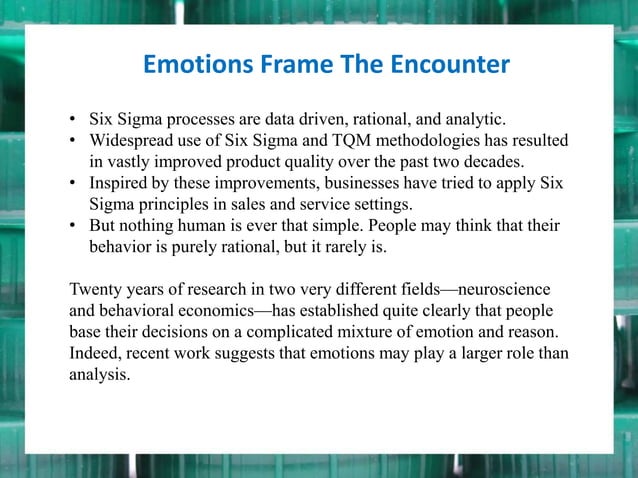 Presentation on Manage Your Human Sigma Article | PPT