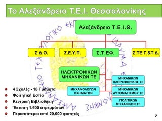 Παρουσίαση Τμήματος Ηλεκτρονικών μηχανικών ΤΕ | PPT