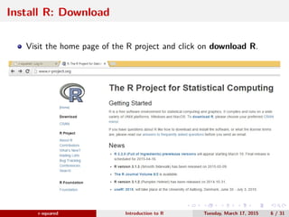 R Programming: First Steps | PPT
