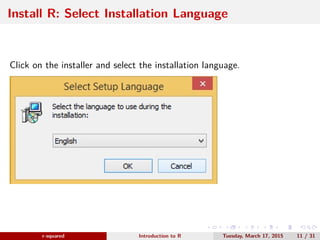 R Programming: First Steps | PPT