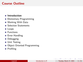 R Programming: First Steps | PPT