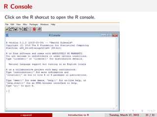 R Programming: First Steps | PPT