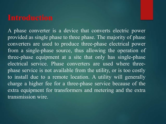 Single Phase to Three Phase Converter | PPTX | Consumer Electronics ...