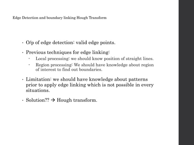 Edge Detection Using Hough Transform Ppt