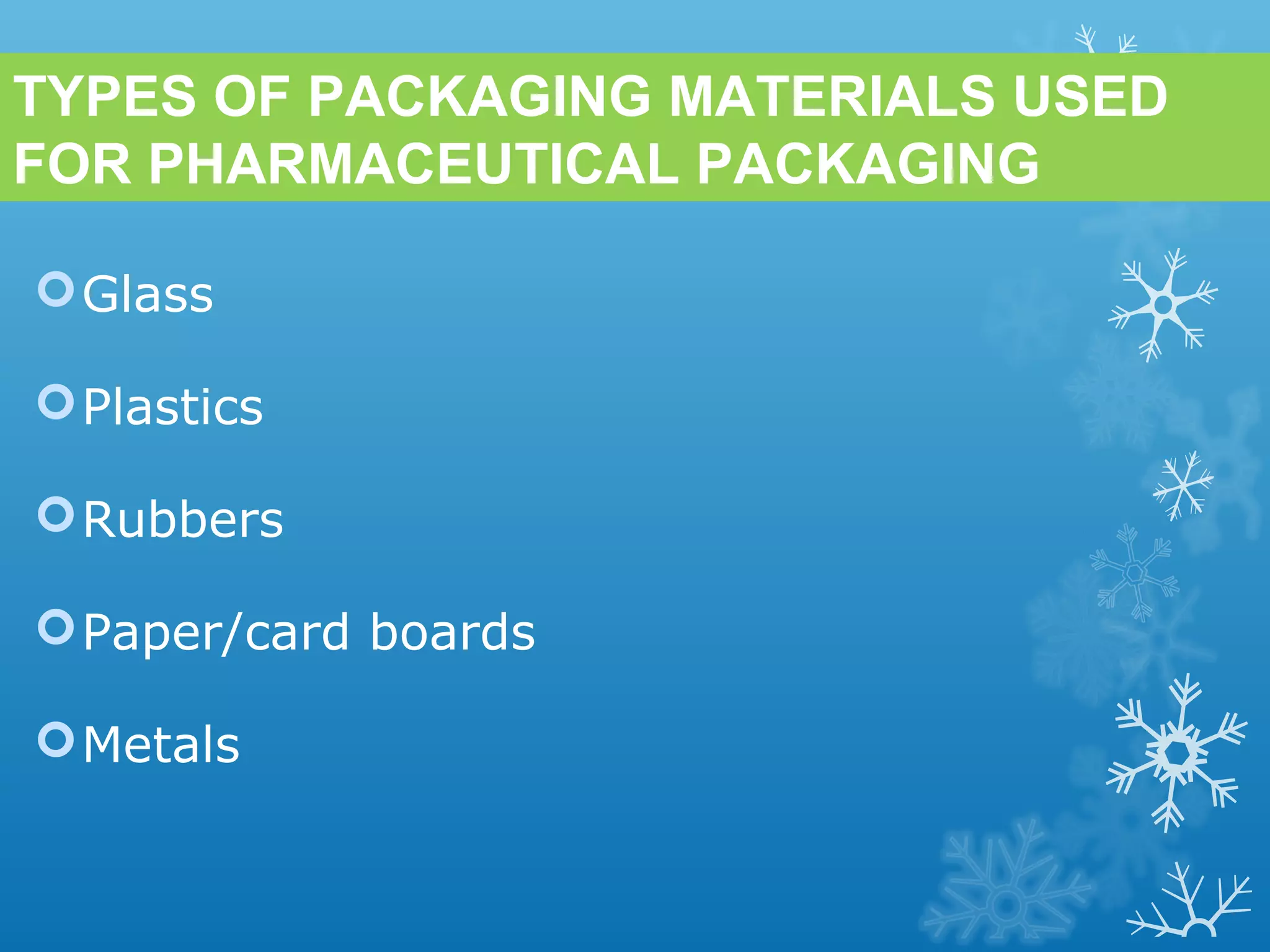 Changing scenario of packaging in pharmaceutical industries | PPT