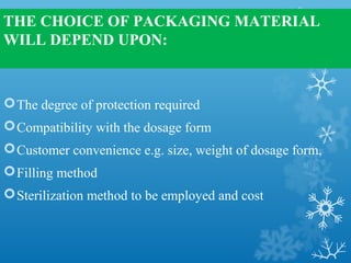 Changing scenario of packaging in pharmaceutical industries | PPT