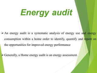 Energy Audit | PPTX