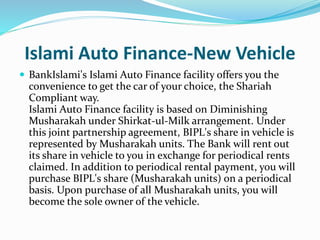 PRODUCTS AND SERVICES OF BANK ISLAMI | PPTX