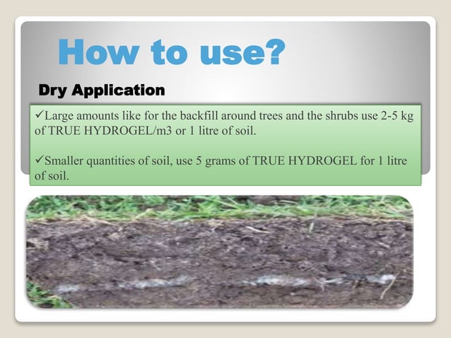 Applications of Super Absorbent Polymers in Agriculture | PPTX ...