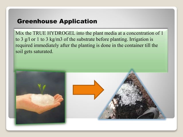 Applications of Super Absorbent Polymers in Agriculture | PPTX ...