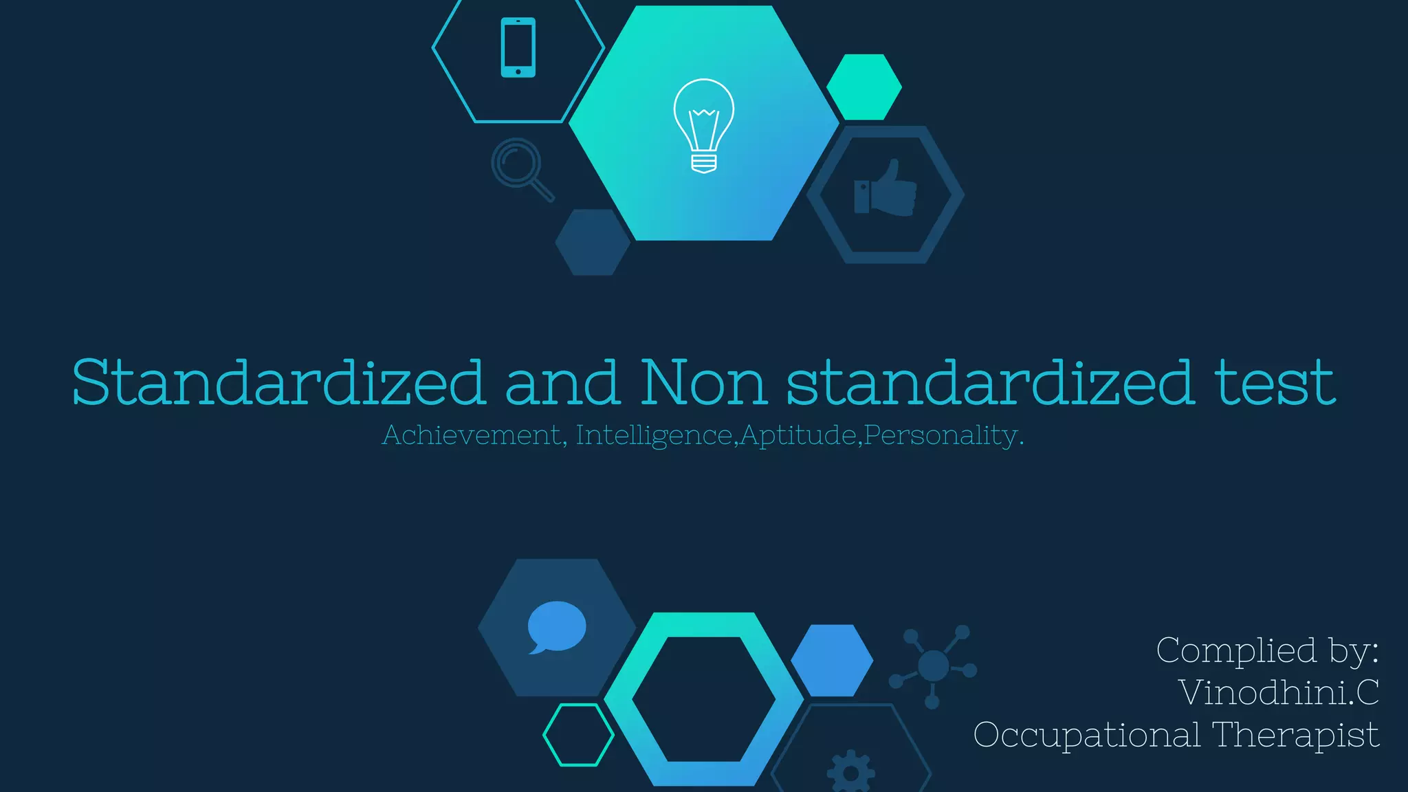 Standardized and non-standardized test -Tests of Achievement | PPTX