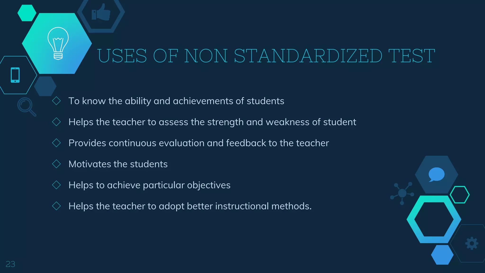 Standardized and non-standardized test -Tests of Achievement | PPTX