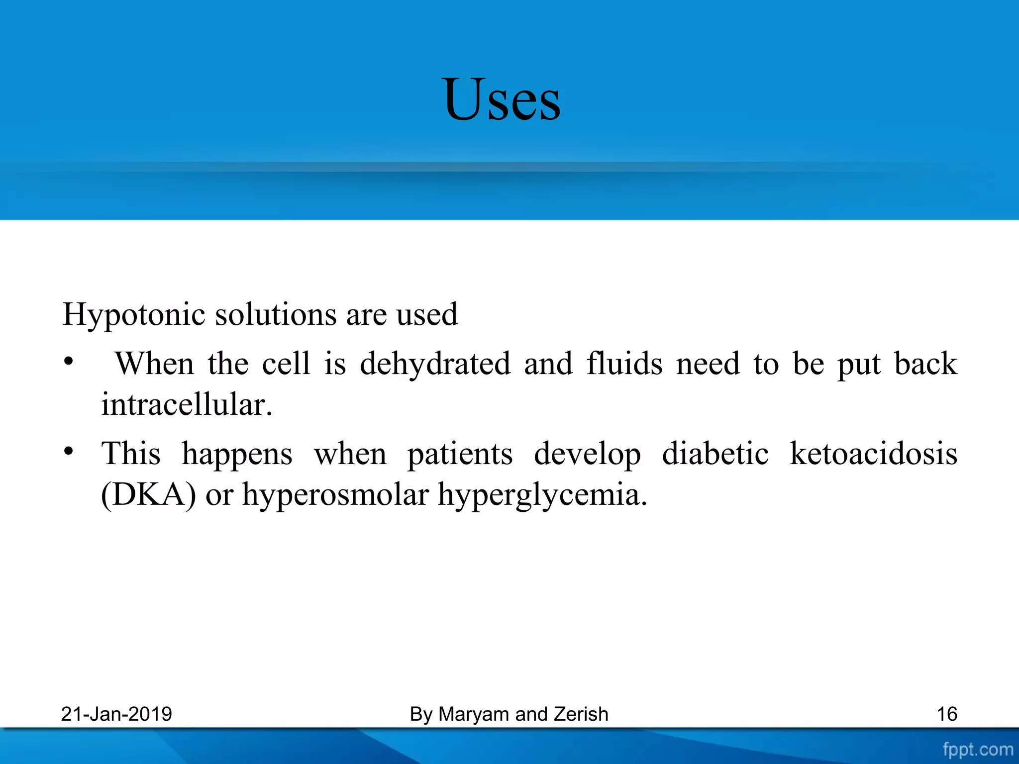 Isotonic, hypotonic and hypertonic solutions. | PPT