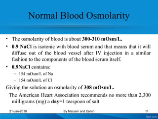 Isotonic, hypotonic and hypertonic solutions. | PPT