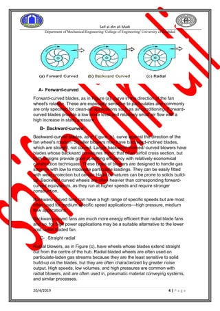 Fluid Laboratory | Centrifugal fan | PDF