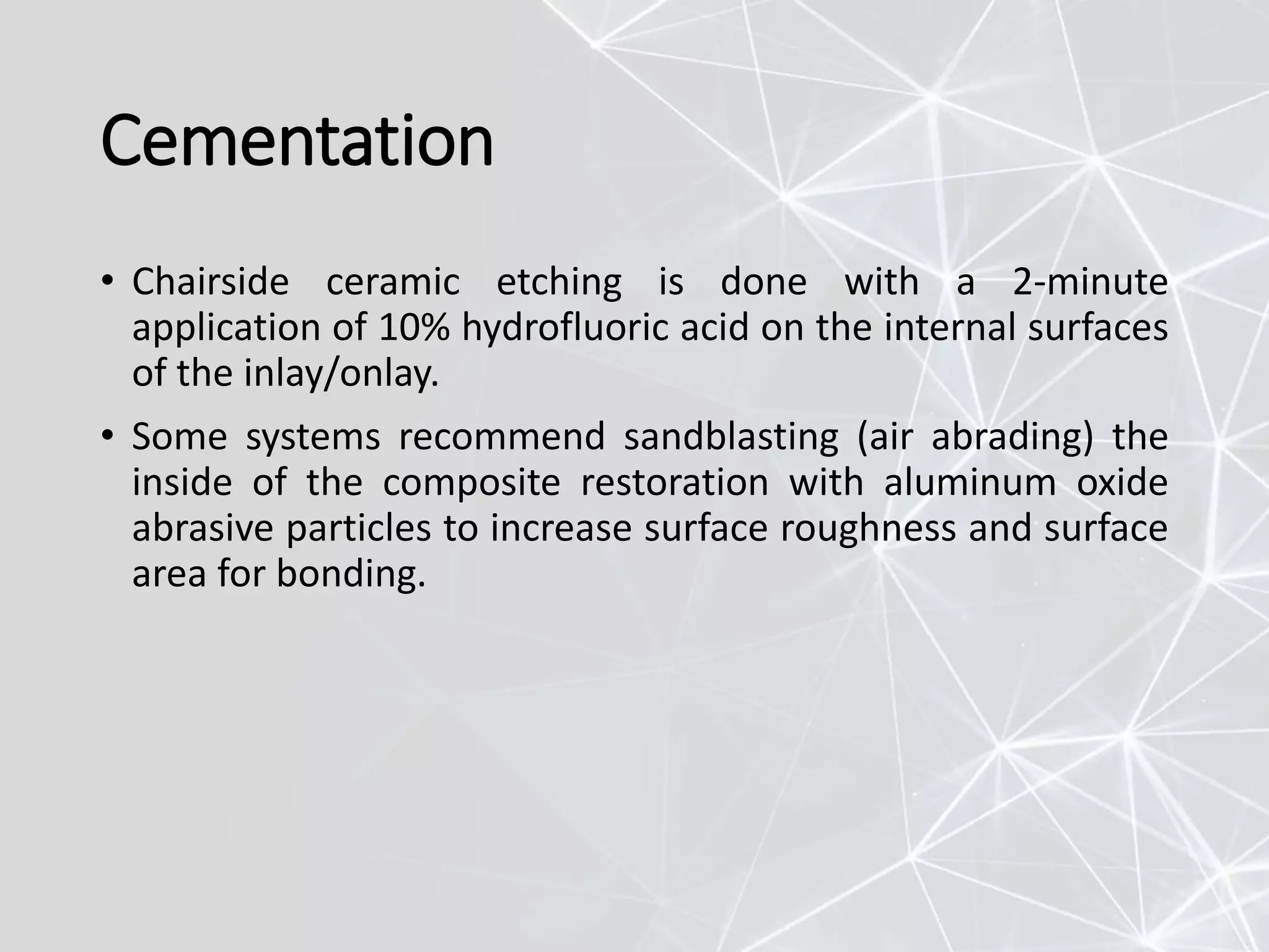 Indirect composite restorations | PPTX