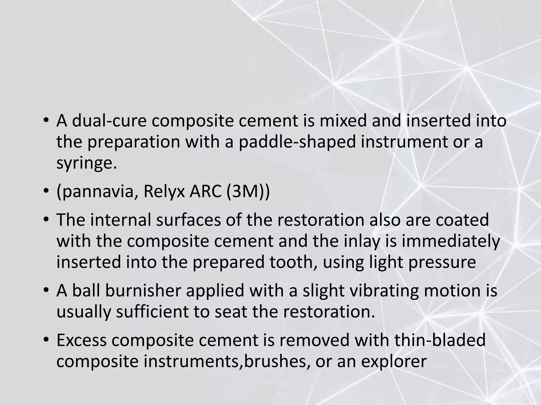 Indirect composite restorations | PPTX
