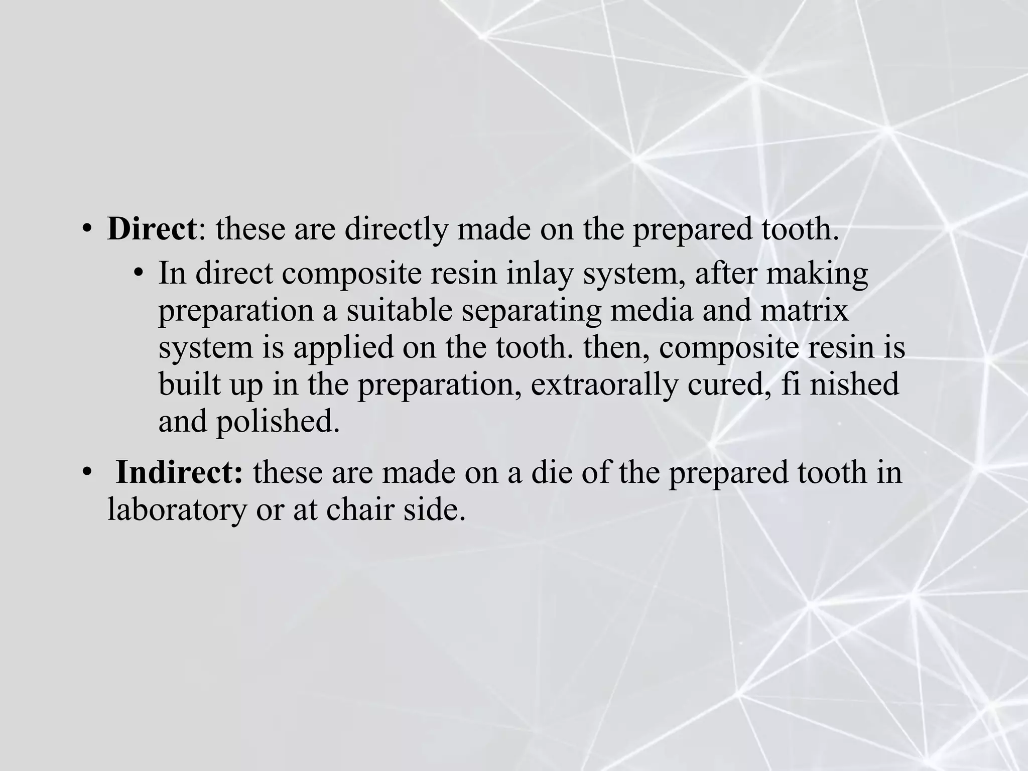 Indirect composite restorations | PPTX